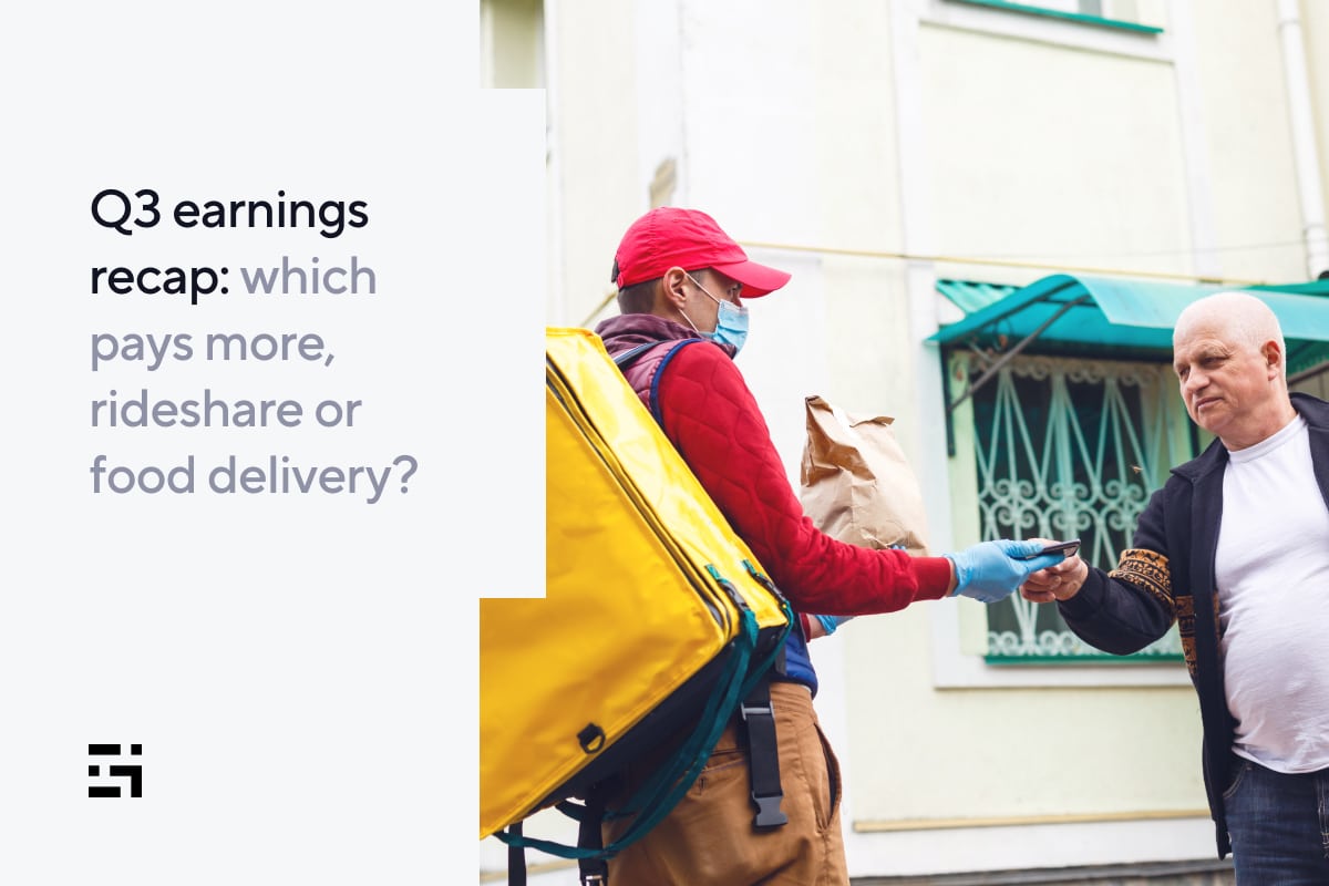 Q3 earnings recap: which pays more – rideshare or food delivery? | Gridwise